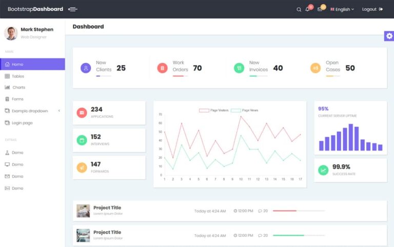 50+ plantillas panel de administración de Bootstrap gratis en 2022 ...