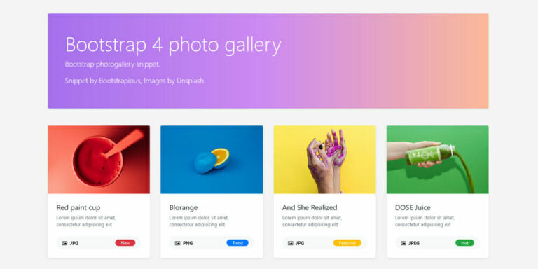 Galerías de Imágenes Bootstrap gratis, plantillas y ejemplos - Mister digital - Blog de SEO y ...
