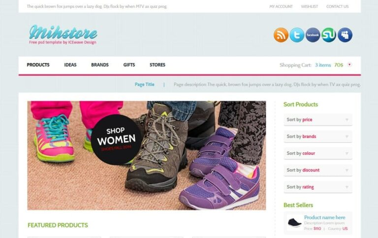 50 mejores plantillas HTML5 de tienda online gratis - Mister digital ...