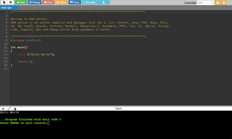 15+ mejores compiladores de C++ en línea - Mister digital - Blog de SEO ...