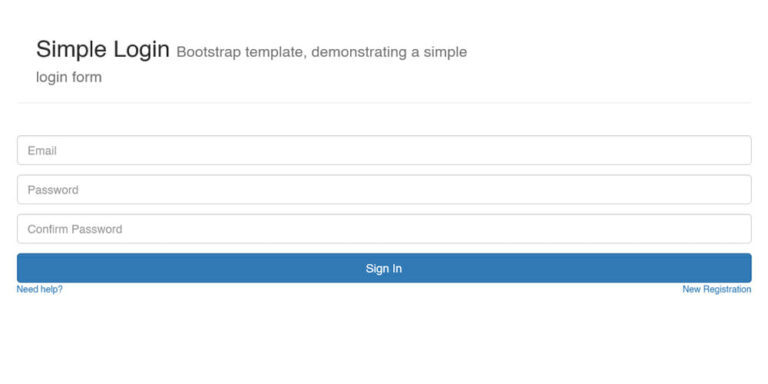 Los mejores formularios de registro en Bootstrap Gratis - Mister ...